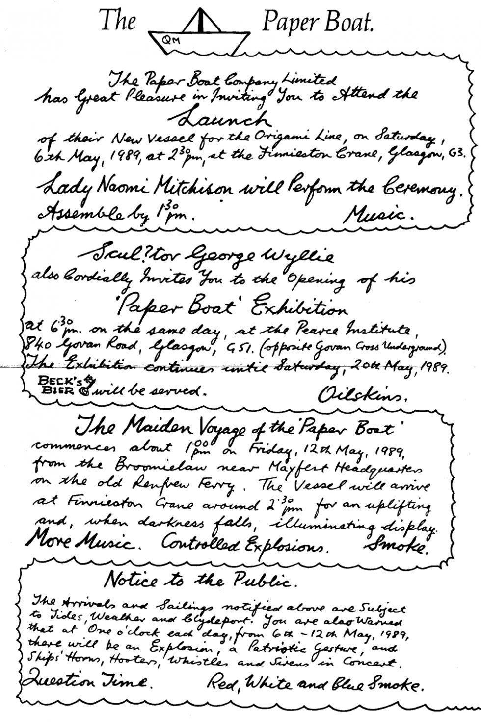 The Paper Boat | George Wyllie